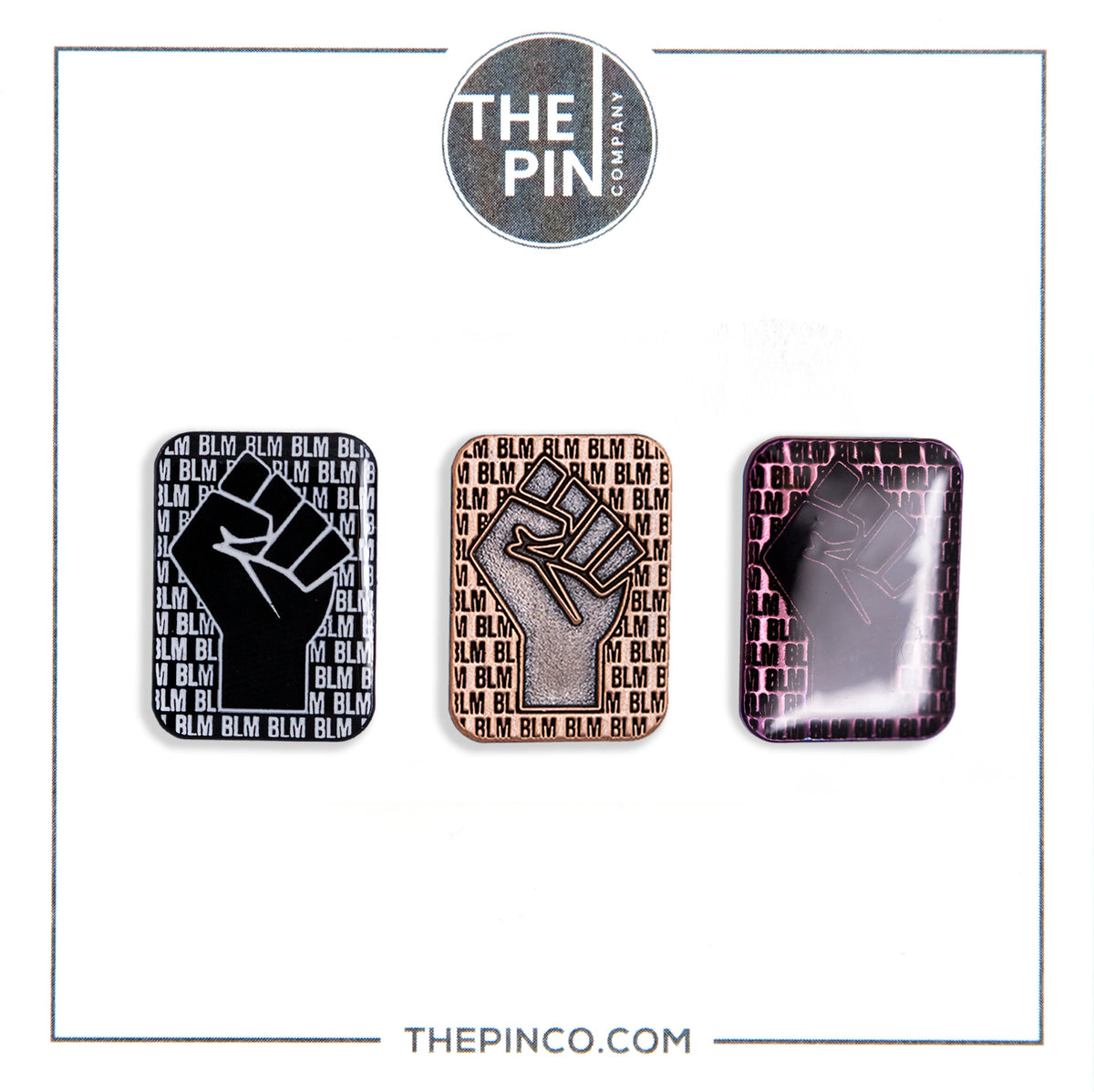 "Black Lives Matter" (Fist) Pin Set – The Pin Company